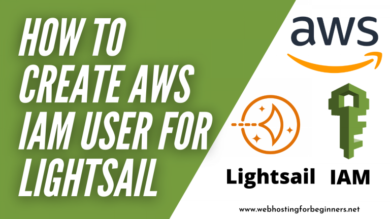 How To Setup Aws Iam Lightsail User And Permissions Web Hosting For Beginners